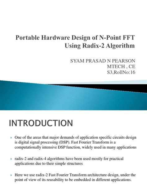 Fft Implementation Vhdl Pdf
