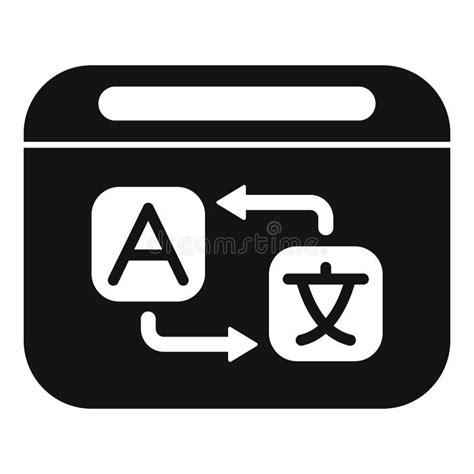 Online Language Translator Application Icon Showing Translation Feature