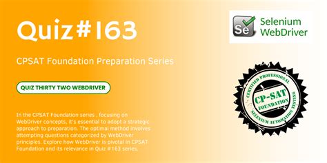 Cp Sat 1 Globally Accepted And Toughest Selenium Certificate