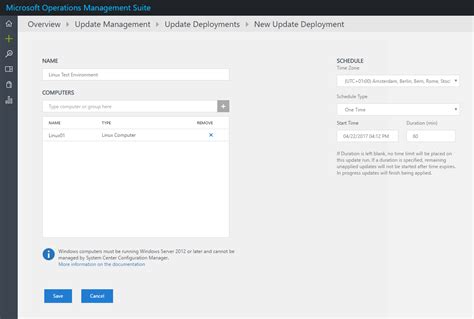 Microsoft OMS Update Deployment For Linux Stefan Johner
