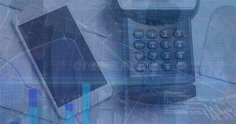 Animation Of Financial Data Processing Over Payment Terminal Stock Video Video Of Adult