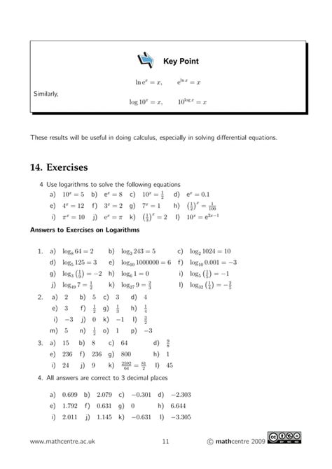 Logarithms Text Pdf