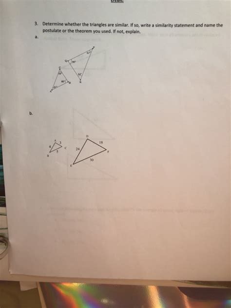 Solved Determine Whether The Triangles Are Similar If So