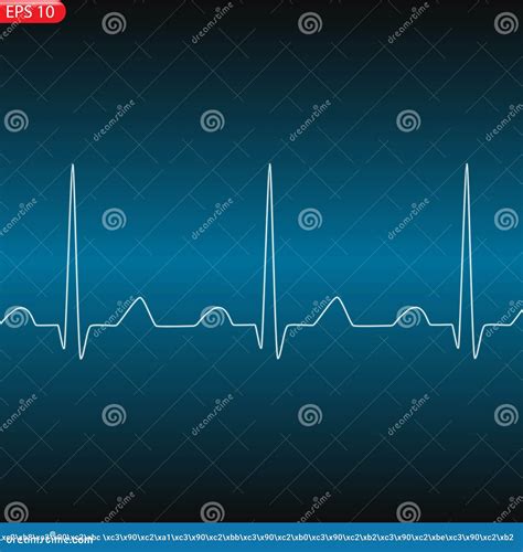 Cardiology Concept With Pulse Rate Diagram Stock Vector Illustration Of Activity Analysis