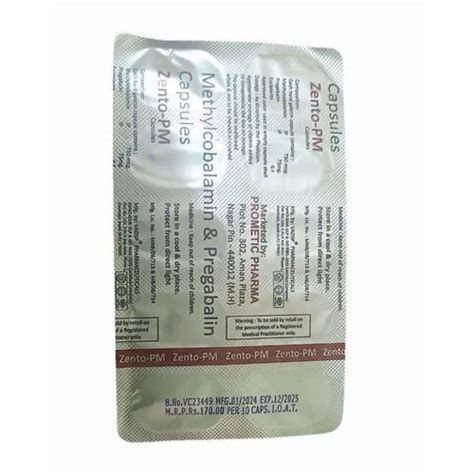 Methylcobalamin Pregabalin Capsules At ₹ 1200 Box Vitamin B12 Tablet In New Delhi Id