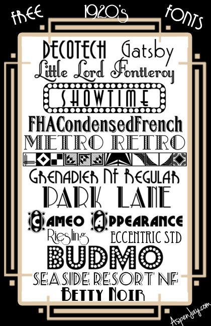 20s Fonts