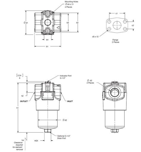 Part Number 2072738 In Line Industrial Filter Df Series 6090 Psi On Hydac Technology