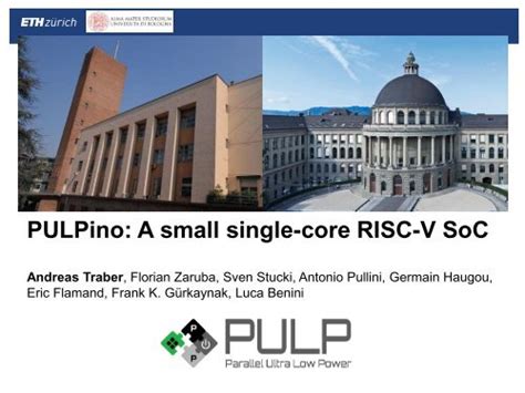 Pulpino A Small Single Core Risc V Soc