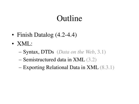 Lecture 10 Xml Monday Oct 21 Ppt Download