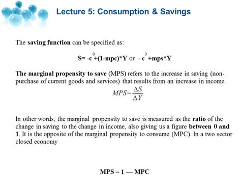 Lecture 5 Consumption And Savings Lecture 5 Consumption