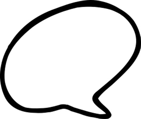 Free Round Speech Bubble Outline SVG Mediamodifier