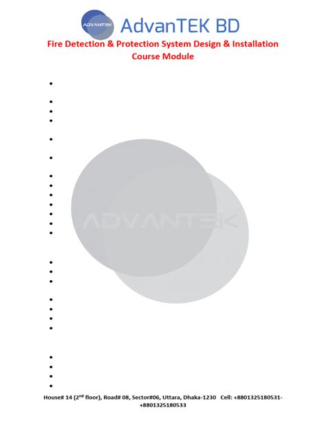 Fire Detection And Protection System Design And Installation Pdf Fire