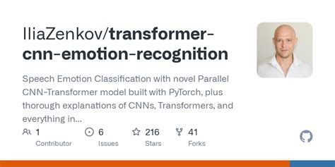 Github Iliazenkovtransformer Cnn Emotion Recognition Speech Emotion