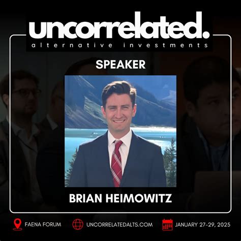 Were Delighted To Welcome Brian Heimowitz Cfa Caia From Caia