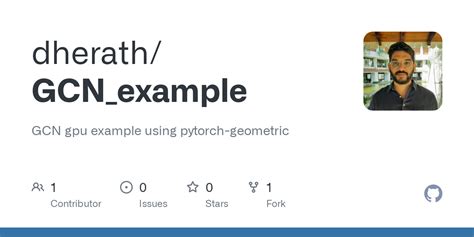 Github Dherath Gcn Example Gcn Gpu Example Using Pytorch Geometric
