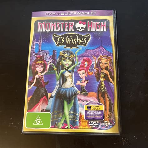 Monster High 13 Wishes Dvd 2013 Region 4 And2 Retro Unit