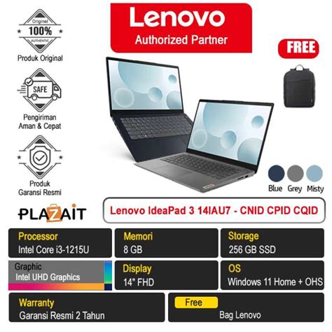 Promo Laptop Lenovo Ideapad Iau Cnid Cpid Cqid Intel Core I U Gb Gb Ssd Intel