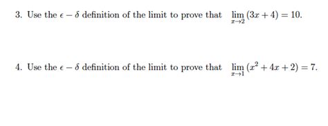 solved use the elementof delta definition of the limit to