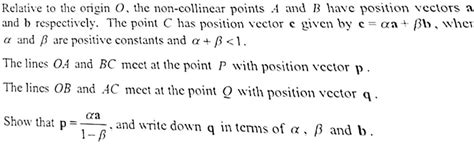 SOLVED Texts Position Vector A And B Vector Need Help Thanks In Advance Relative To The