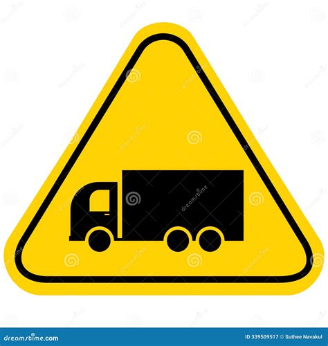 Heavy Truck Traffic Warning Lorry Traffic Prohibition Sign Caution