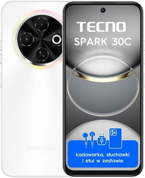 Tecno Spark 30C 6/128GB Biały - Cena, opinie na Ceneo.pl