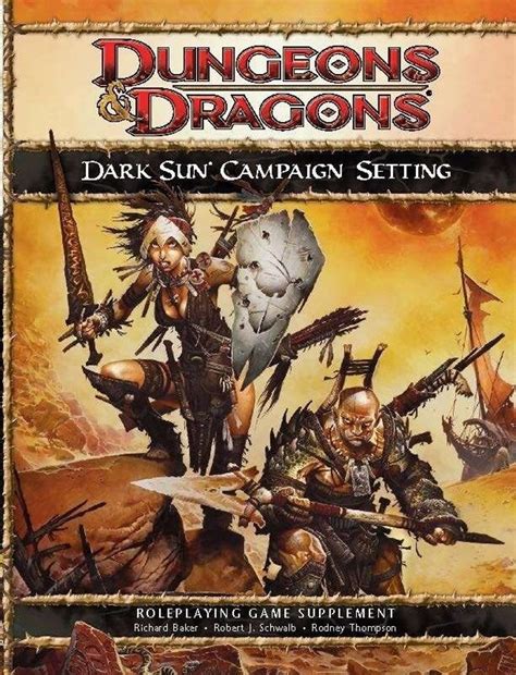 4e Dark Sun Campaign Setting Dungeons And Dragons Adandd 4th Edition Etsy