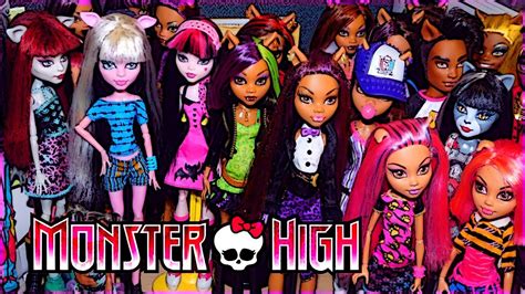 Моя коллекция Monster high: Оборотни и вампиры - YouTube