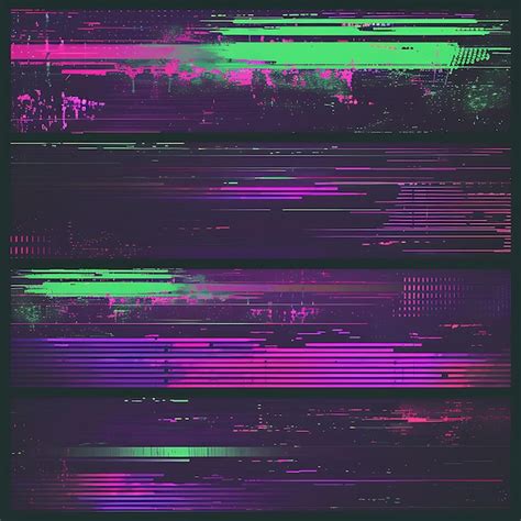 Premium Photo Design Of Glitch Art Billboard Panel With Data Corrupted Text And Pixe Frame