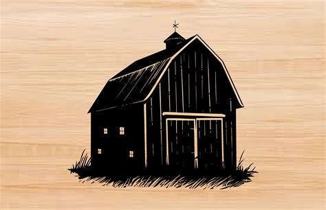 Old Farm Barn Silhouette Clipart Svg Graphic By Gfx Expert Team