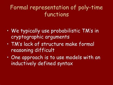 ppt formal representation of polynomial time algorithms and security