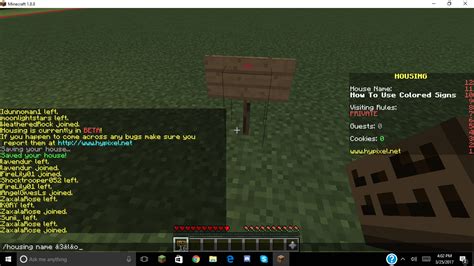Guide How To Use Color Codes On Signshousing Names Hypixel Forums