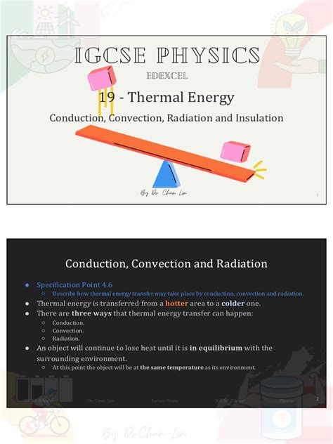 Igcse Physics Lecture 19 Thermal Energy Gc Pdf