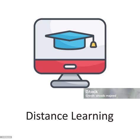 원격 학습 벡터 흰색 배경에 윤곽선 아이콘 디자인 일러스트레이션을 채웠습니다 Eps 10 파일 0명에 대한 스톡 벡터 아트 및 기타 이미지 Istock