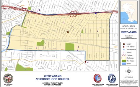 Wanc Boundary Map West Adams Neighborhood Council