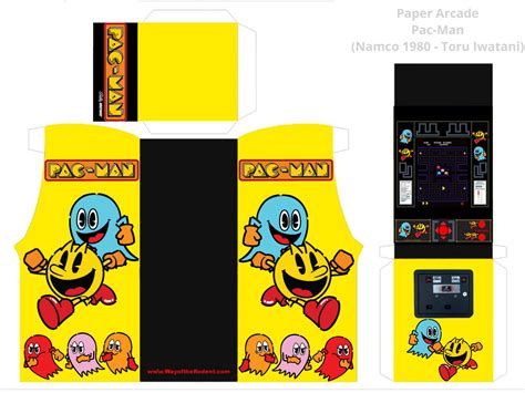 Pac Man Arcade Machine Paper Craft By Darthbladerpegasus On Deviantart
