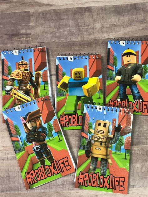 Roblox Party Favor Personalized Notebook Diy Party Mom