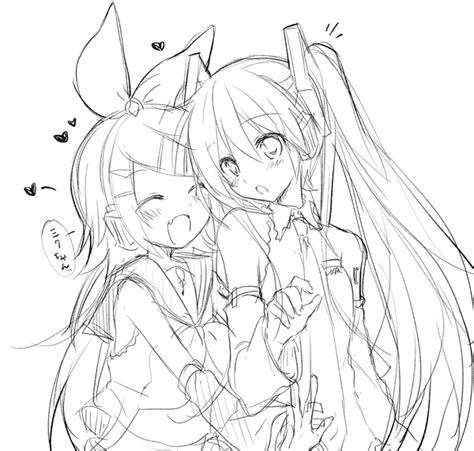 Rin And Len Coloring Pages