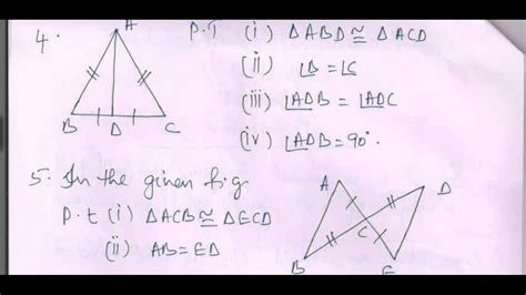 Class 8 Math Worksheet Congruency Youtube