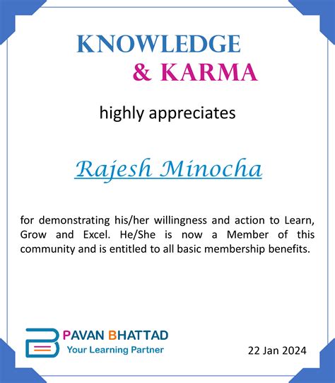 Rajeshminochapavan Bhattad Kandk Certificate Financial Radiance