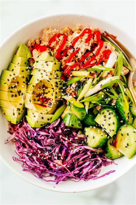 High Protein Canned Tuna Bowl Killing Thyme