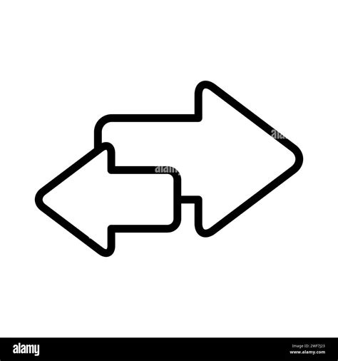 Transfer Arrows Outline Vector Icon Stock Vector Image And Art Alamy