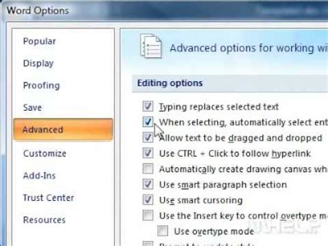 How To Enable Overwrite Mode Word YouTube