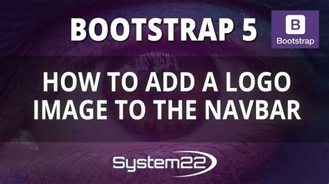 Bootstrap 5 How To Add A Logo Image To The Navbar 👈 Youtube