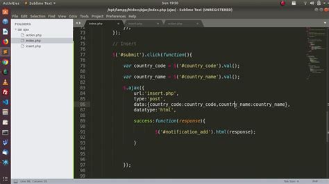 Tutorial 5 Insert Data With Ajaxphp Ajax With Jqueryphpmysql Hindi Youtube