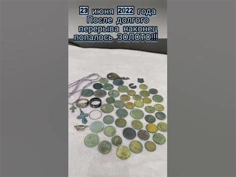 Нашёл под водой монеты, золото и серебро #gold #coin #md # ...