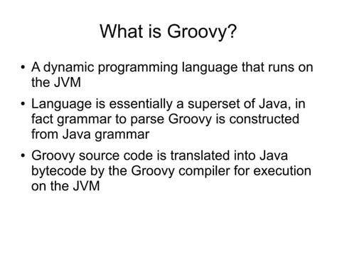 Groovy Ast Transformations Ppt