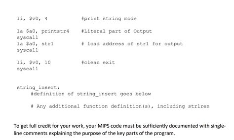 solved you are asked to implement a mips procedure named