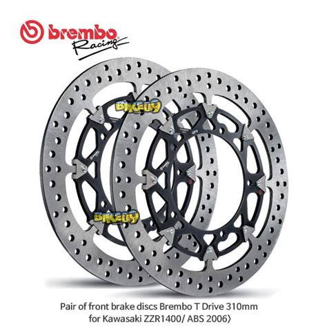 브렘보 오토바이 브레이크 튜닝 부품 디스크 브렘보 레이싱 한쌍 프론트 가와사키 Zzr1400abs 2006 T Drive 310mm 208a98534 바이크09