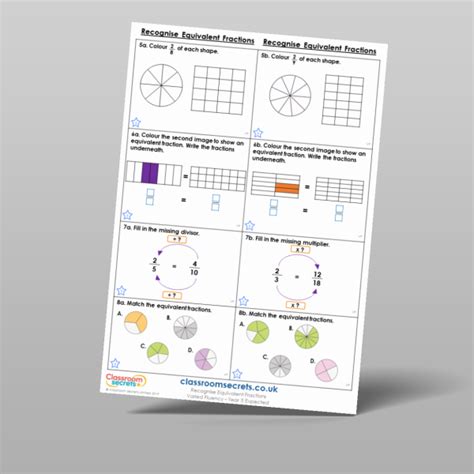Year 5 Recognise Equivalent Fractions Resource Classroom Secrets