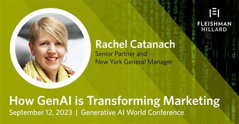 Fleishmanhillards Rachel Catanach To Speak On How Genai Is
